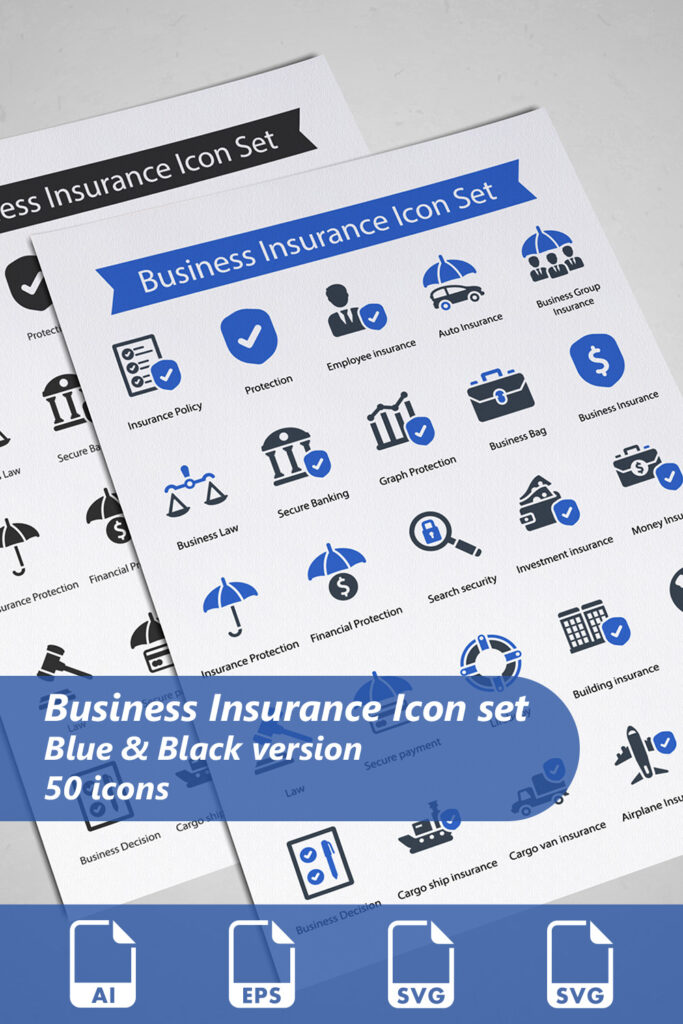Business Insurance Icon Set - MasterBundles