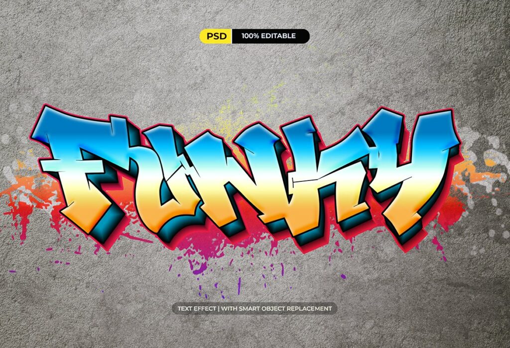 Graffiti PSD Text Effect Bundle – MasterBundles