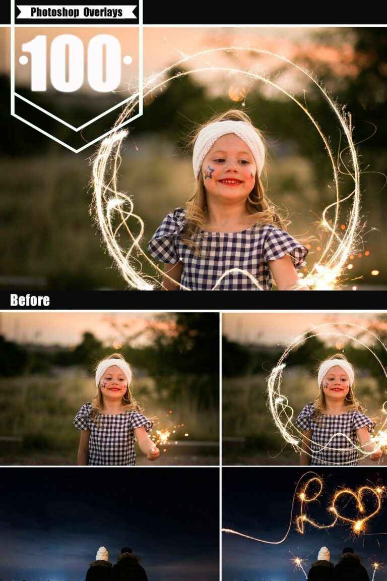 100 Sparklers Alphabet Photo Overlay – MasterBundles