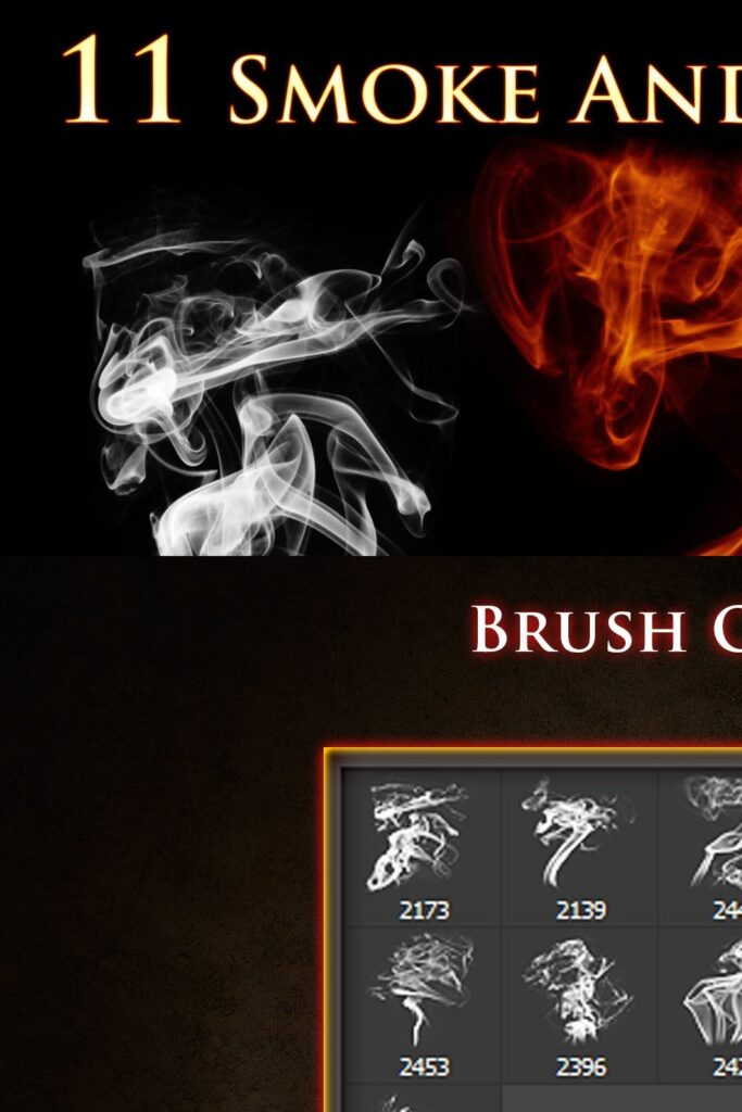 11 Smoke and Fire Brushes – MasterBundles