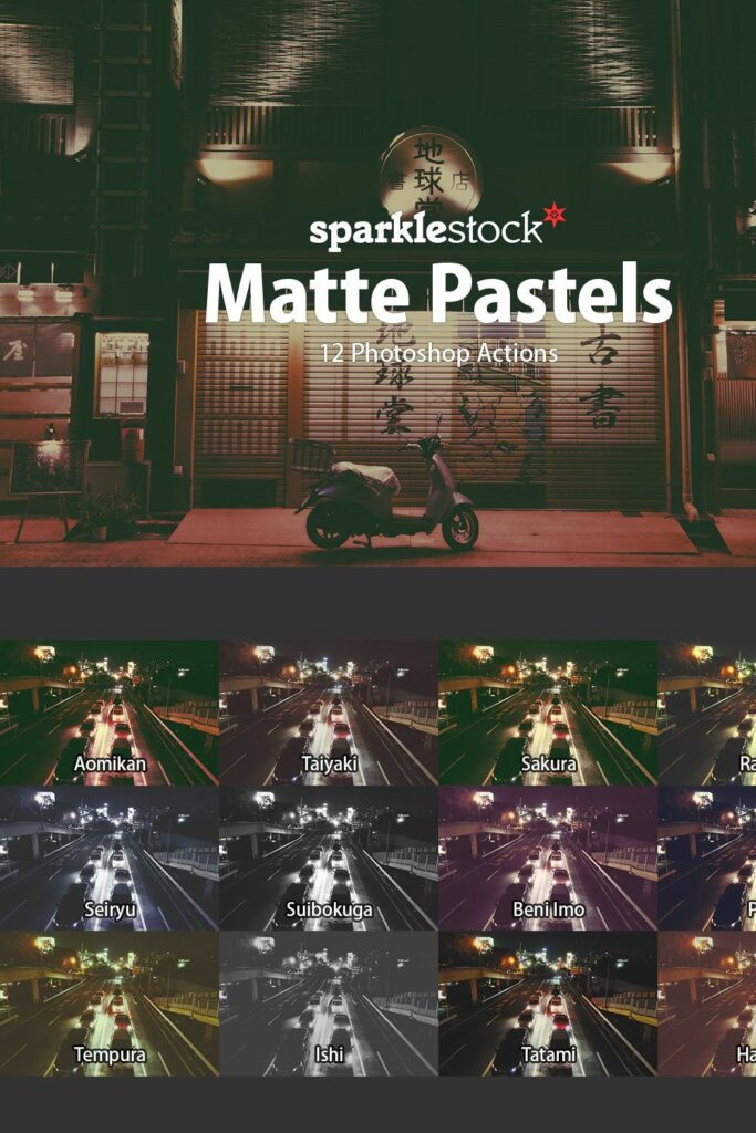 12 Matte Pastel Photoshop Actions – MasterBundles