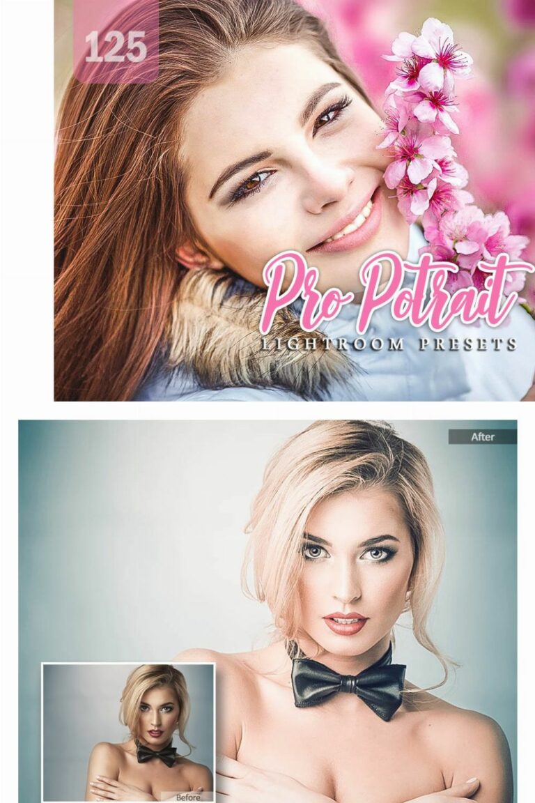 125 Pro Potrait Lightroom Presets – MasterBundles