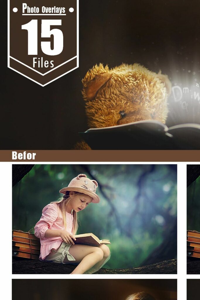 15 Magic Shine Book Photo Overlays – MasterBundles