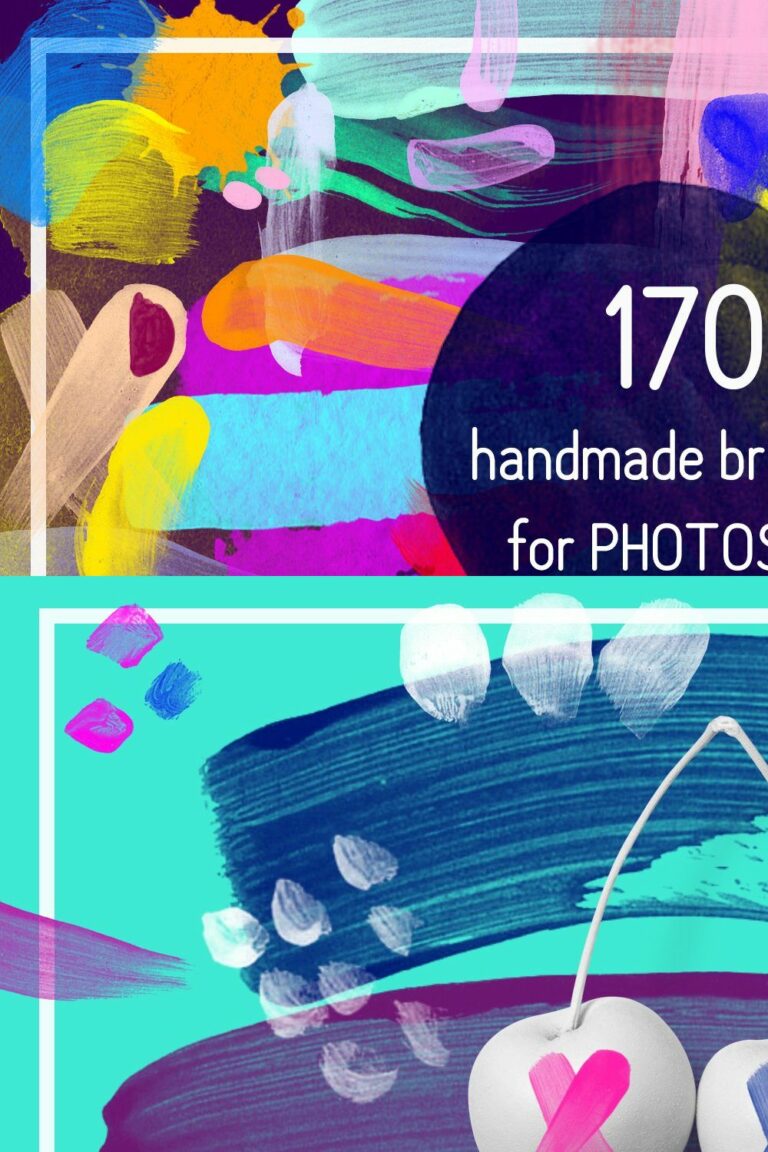 170 Handmade Brushes For Photoshop – MasterBundles