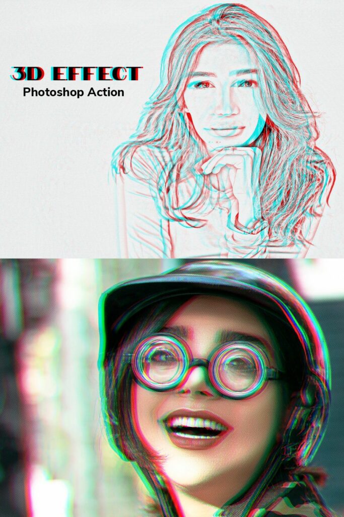 3D Effect Photoshop Action – MasterBundles
