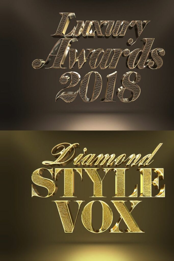 3D Gold Text Effects Vol.3 – MasterBundles