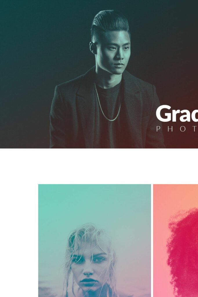 50 Gradient Duotone Effects – MasterBundles