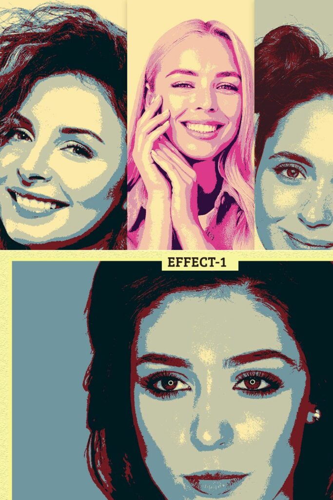 6 Posterize Effect Photoshop Action – MasterBundles