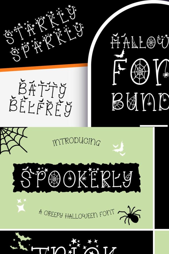 6 Spooky Halloween Fonts Bundle Set – MasterBundles