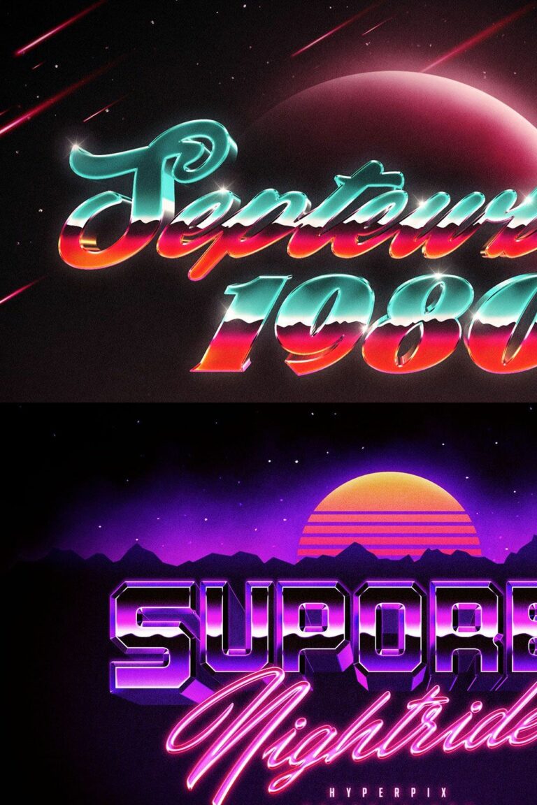 80s Text and Logo Effects Vol.5 – MasterBundles