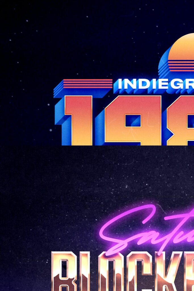 80s Text Effects Vol.3 – MasterBundles