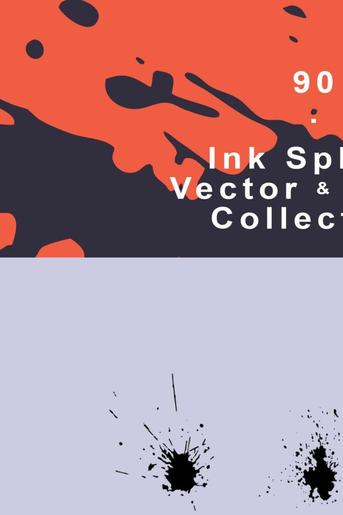 90 Ink Splash Collection EPS,ABR,PNG – MasterBundles
