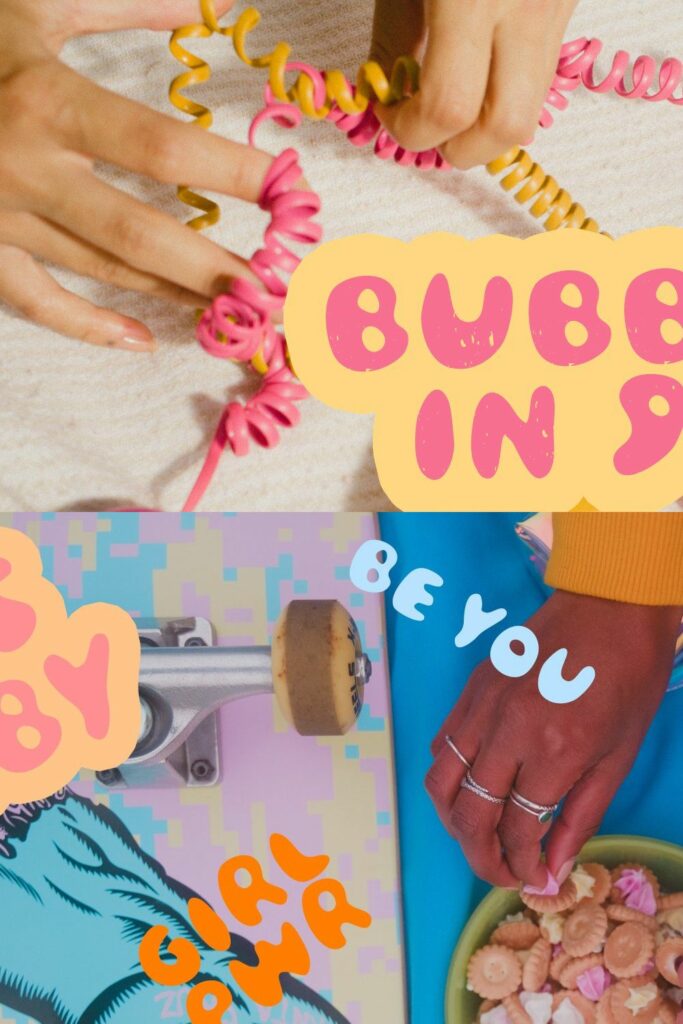 90s Nostalgic Font - Bubbles in 90s – MasterBundles