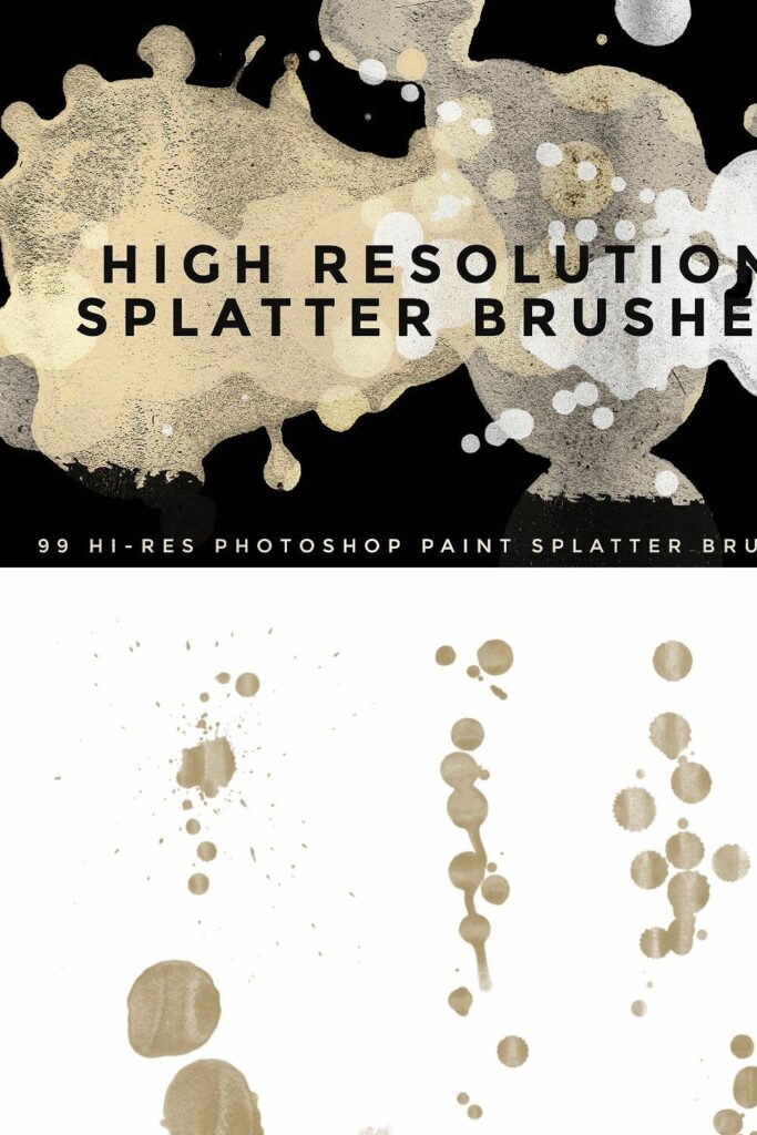 99 Hi Res Paint Splatter Brushes – MasterBundles