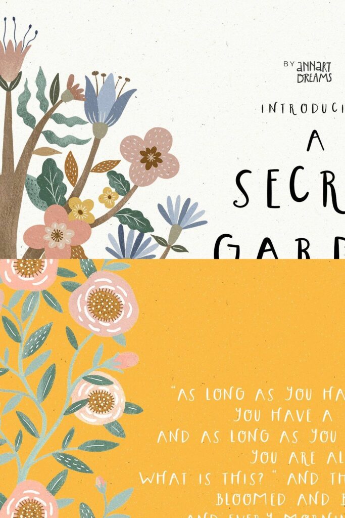 A Secret Garden font – MasterBundles