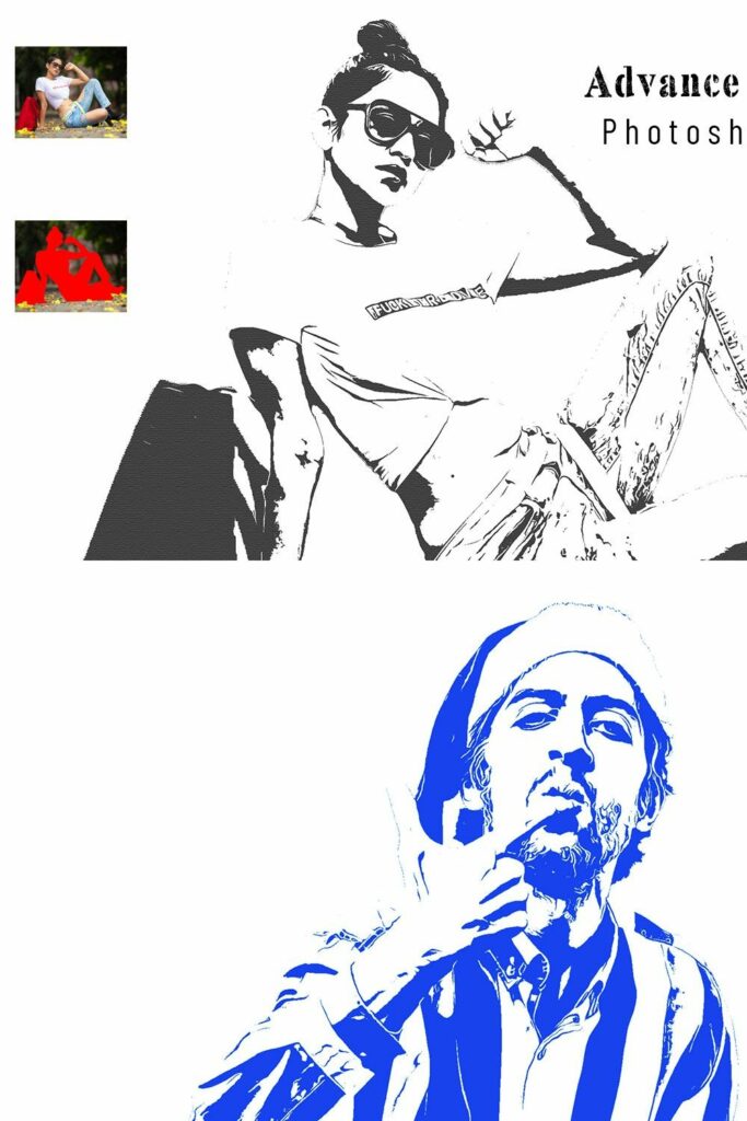 Advance Stamp Art PS Action – MasterBundles