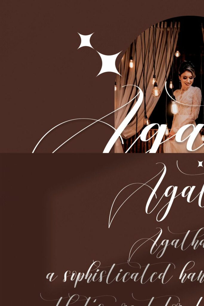 Agatha | Script font – MasterBundles
