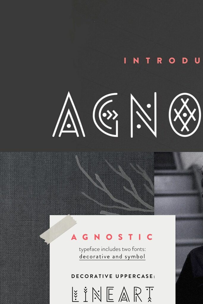 Agnostic - Thin Line Geometric Font – MasterBundles
