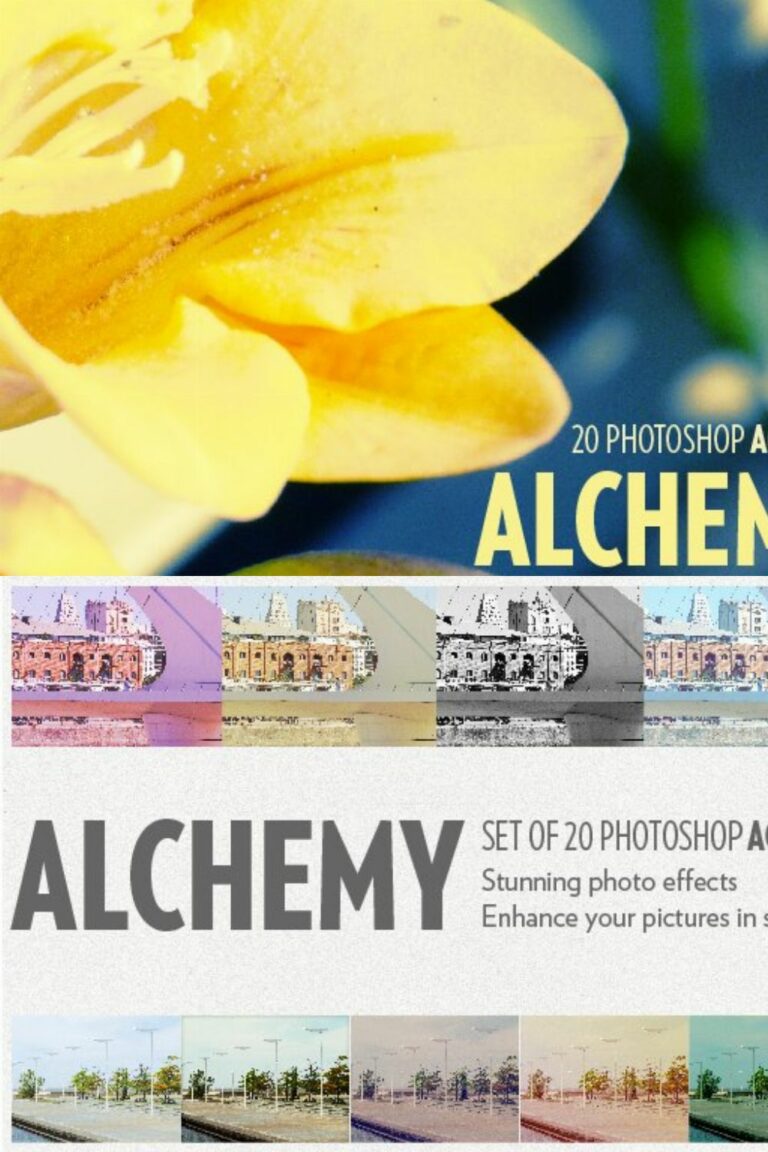 Alchemy - 20 Photoshop Actions – MasterBundles