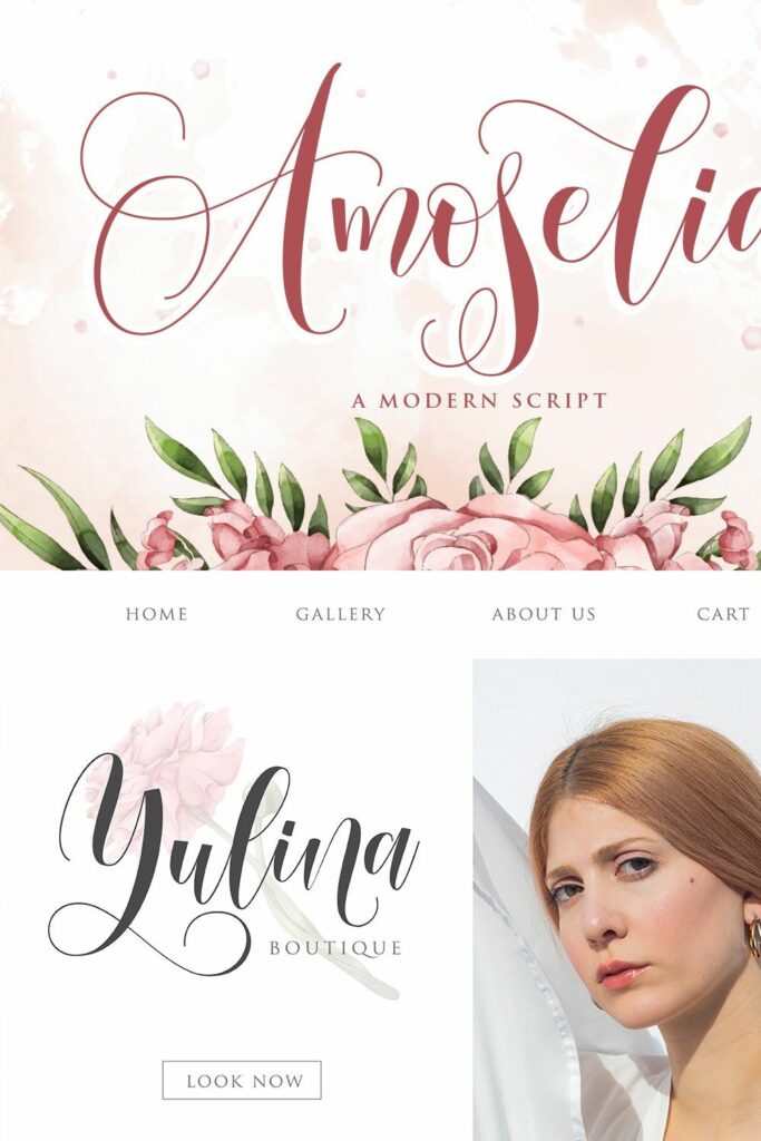 Amoselia - Beauty Script Fonts – MasterBundles