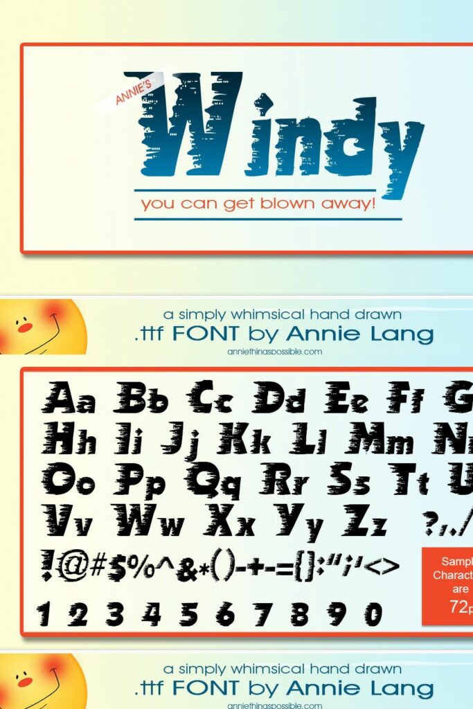 Annie's Windy Font – MasterBundles