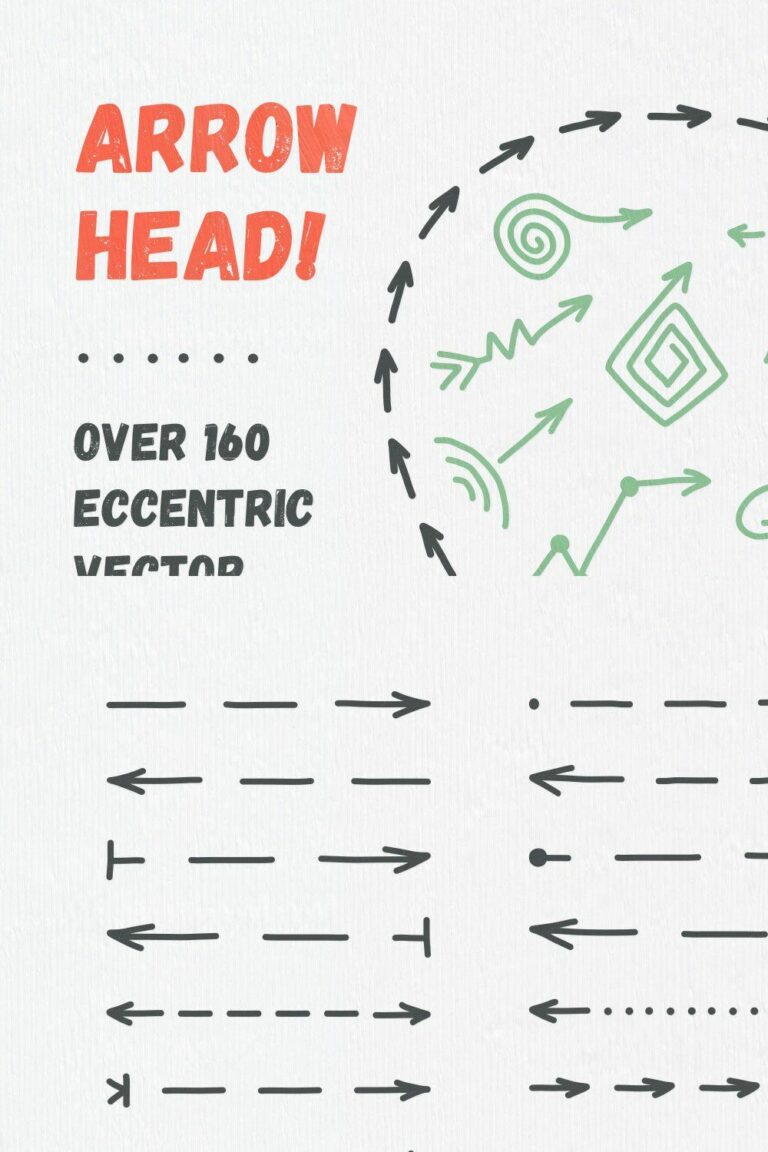 Arrow Head: Pattern Brushes & Vector – MasterBundles