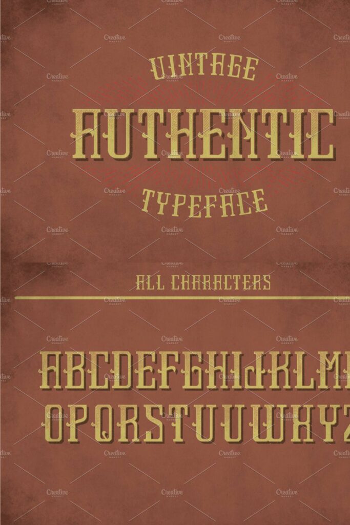 Authentic Vintage Label Typeface – MasterBundles
