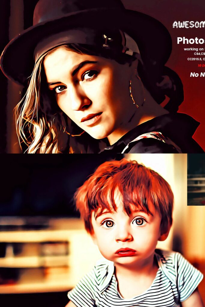Awesome Oil Portrait PS Action – MasterBundles