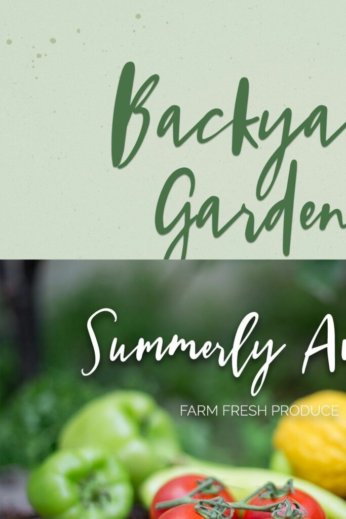Backyard Garden Script Font – MasterBundles
