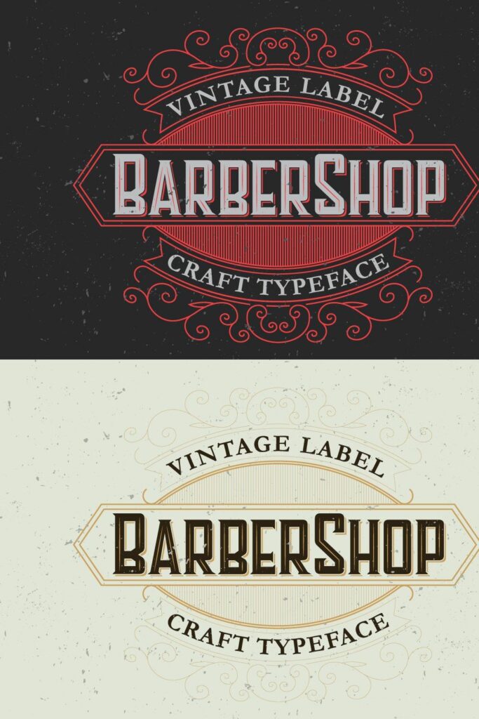 Barber Label Typeface – MasterBundles