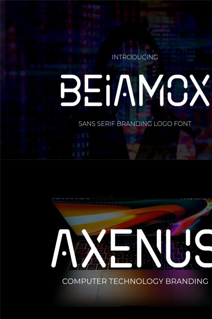 Beiamox futuristic font – MasterBundles