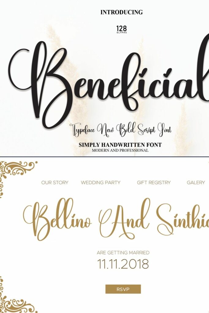 Beneficial | Script Font – MasterBundles