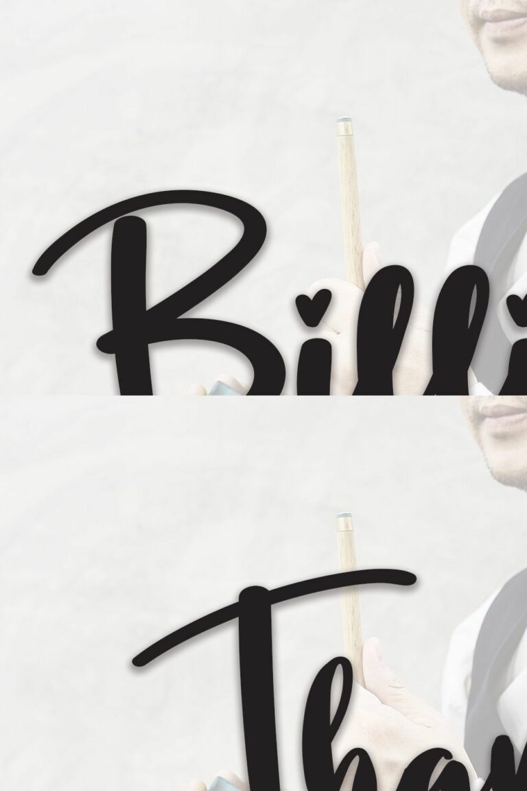 Billiard | Script Font – MasterBundles