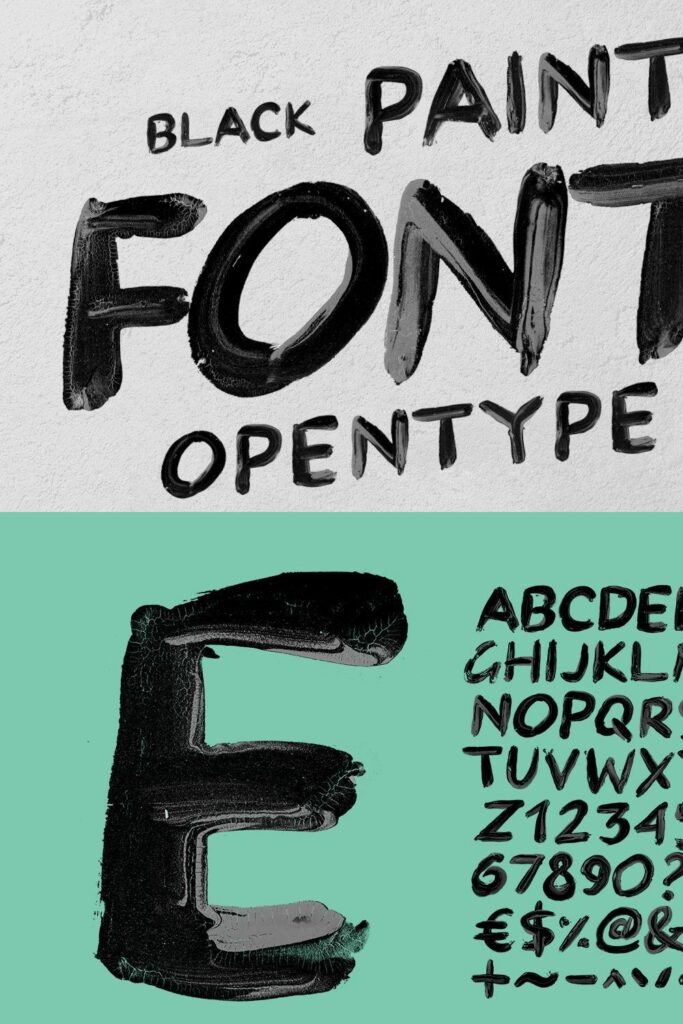 Black Paint Font – MasterBundles