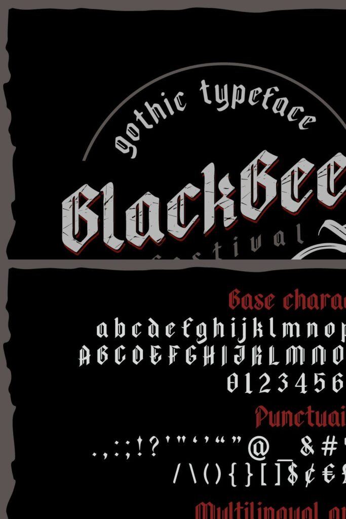 Blackbeer - strong gothic typeface – MasterBundles
