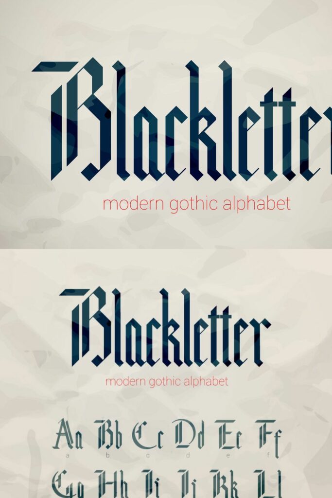 Blackletter modern gothic font. – MasterBundles