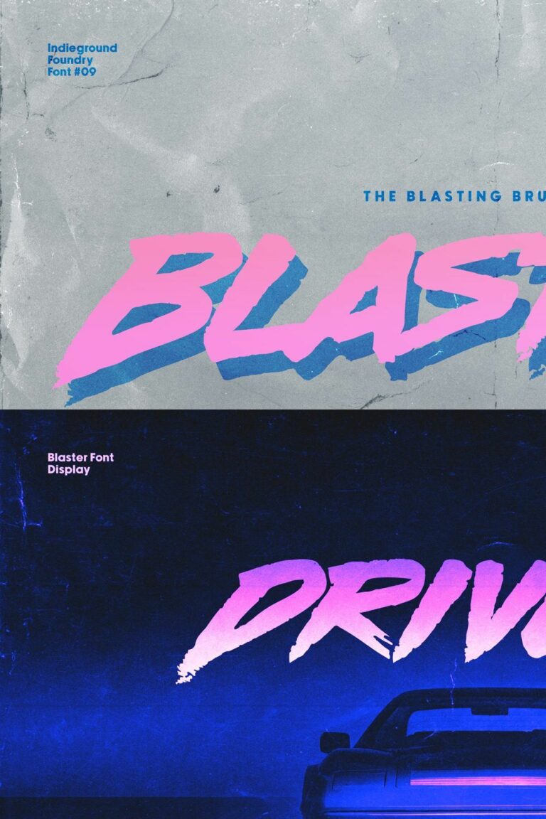 Blaster Font – MasterBundles