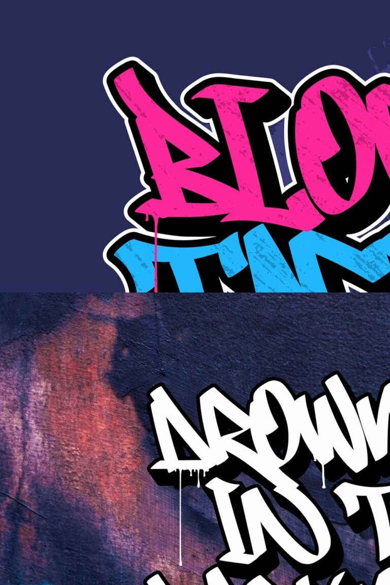 Block Tags - Realistic Graffiti Font – MasterBundles