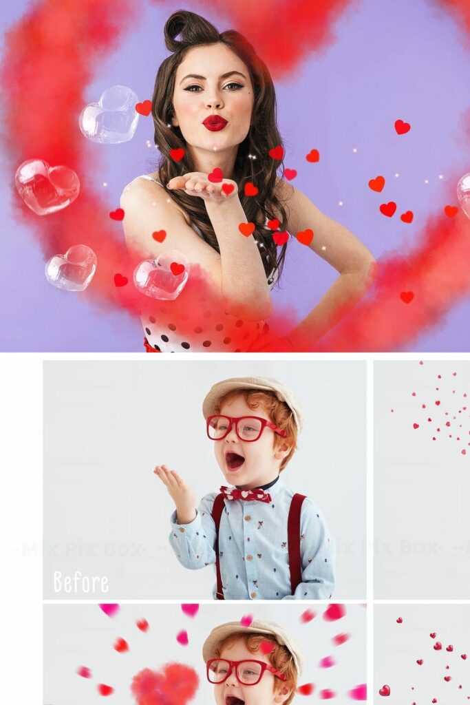 Blowing Kisses Photo Overlays – MasterBundles
