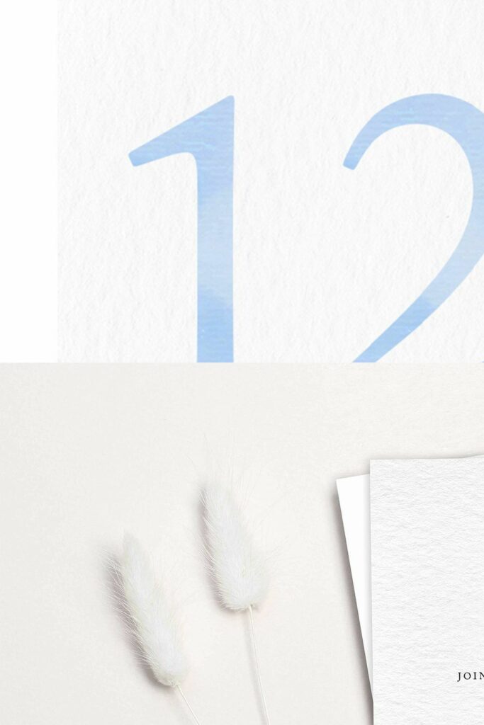 Blue Watercolor Numbers, PNGs – MasterBundles