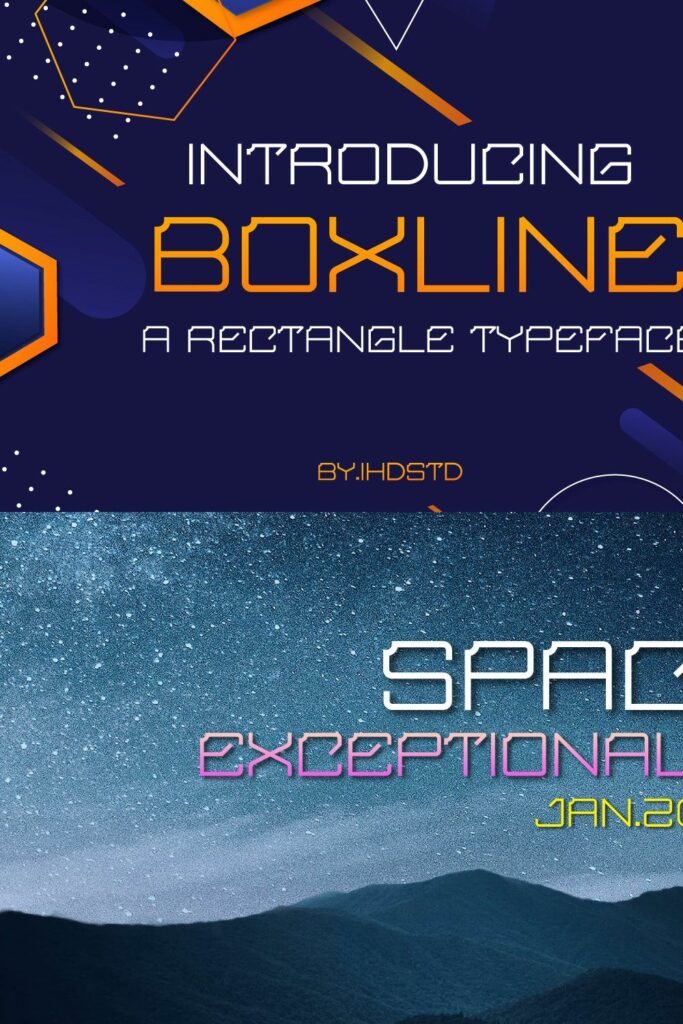 Boxline Rectangle Typeface – MasterBundles