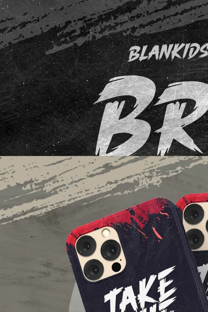 Break brush a Wild brush Font – MasterBundles