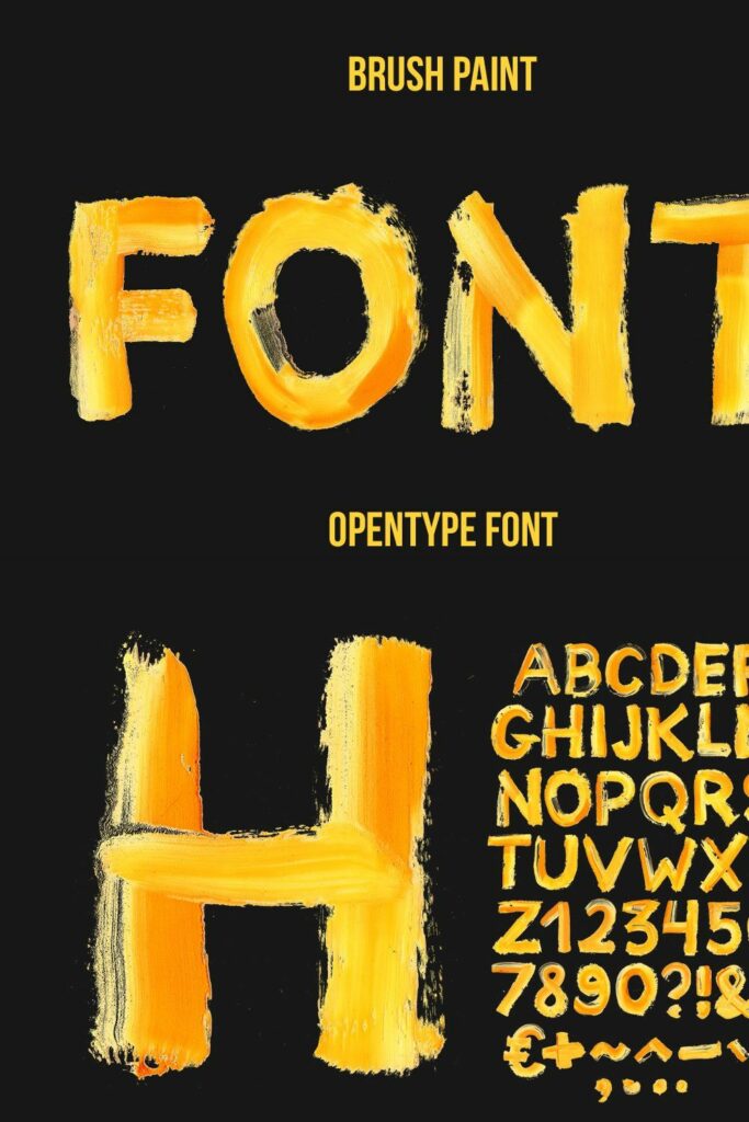 Brush Paint Font – MasterBundles