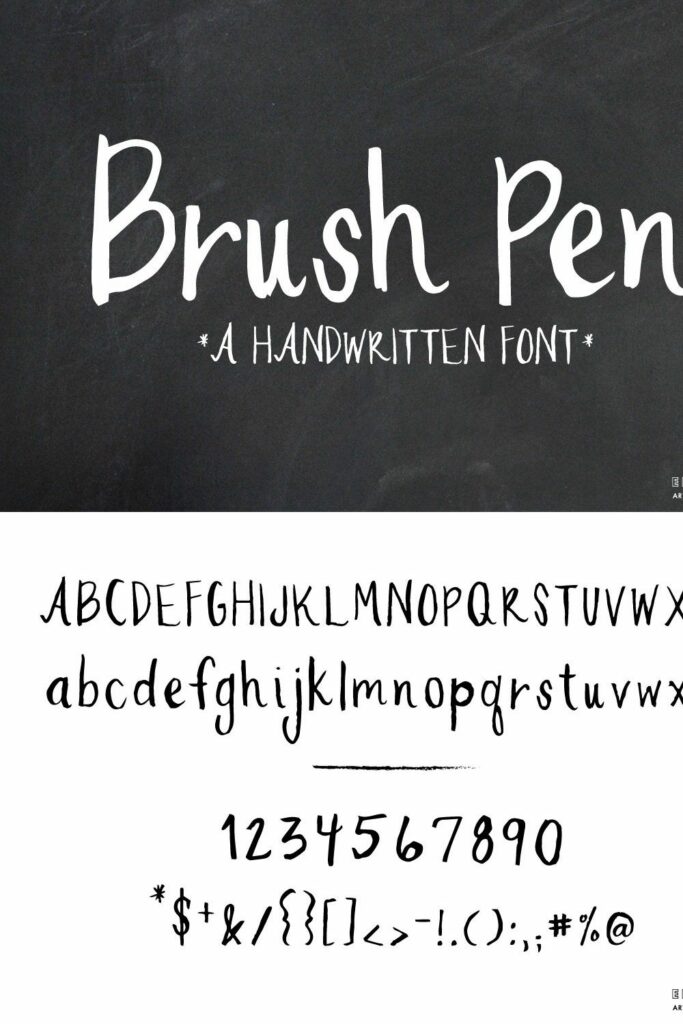 Brush Pen Handwritten Font – MasterBundles