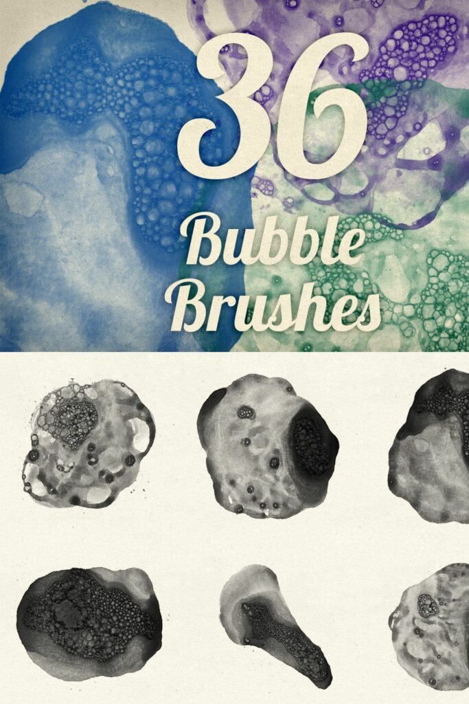 Bubble Textures Brush Pack 1 – MasterBundles