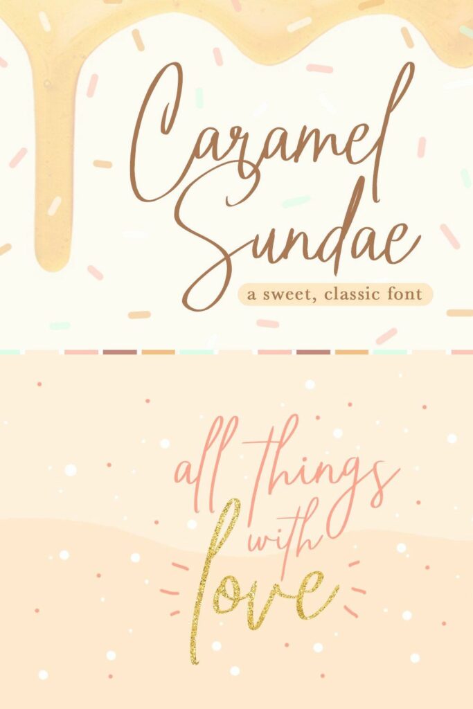 Caramel Sundae Font – MasterBundles