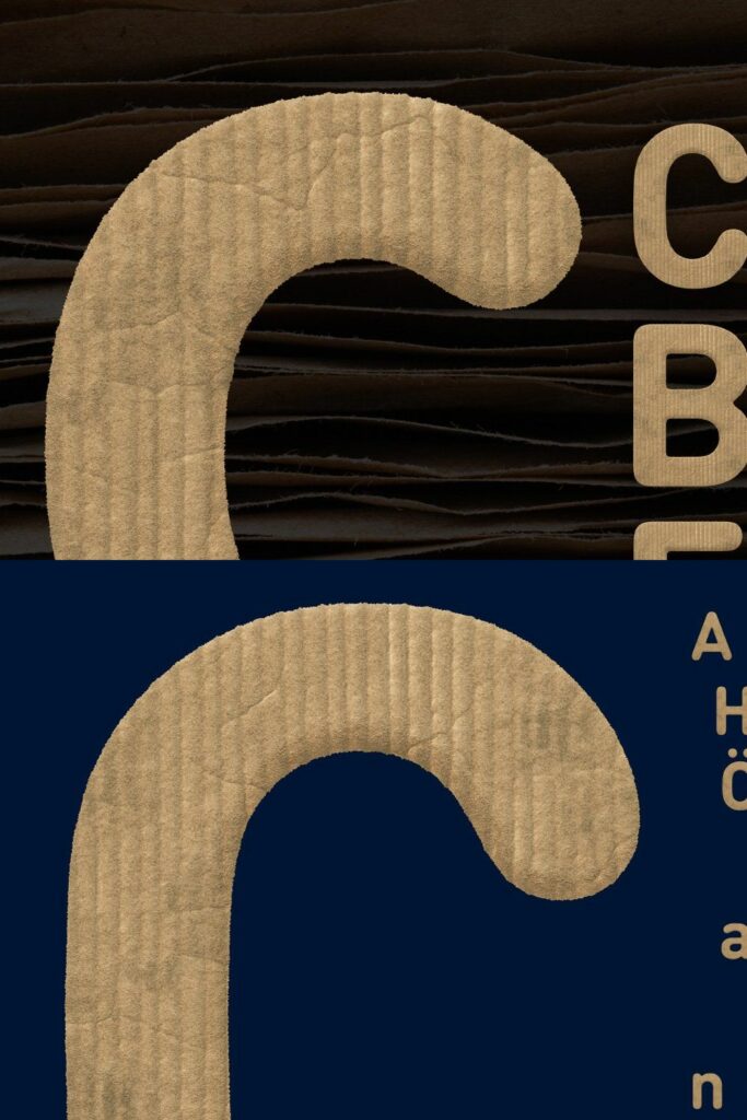 Cardboard SVG Font & PNG Set – MasterBundles