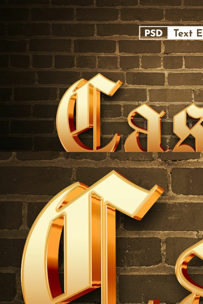 Castle 3D Editable Text Effect – MasterBundles