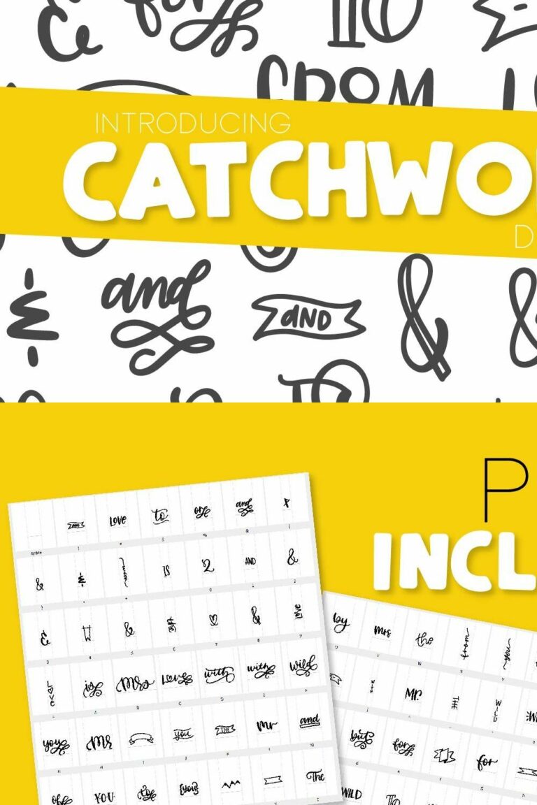 Catchwords - Dingbat Font – MasterBundles