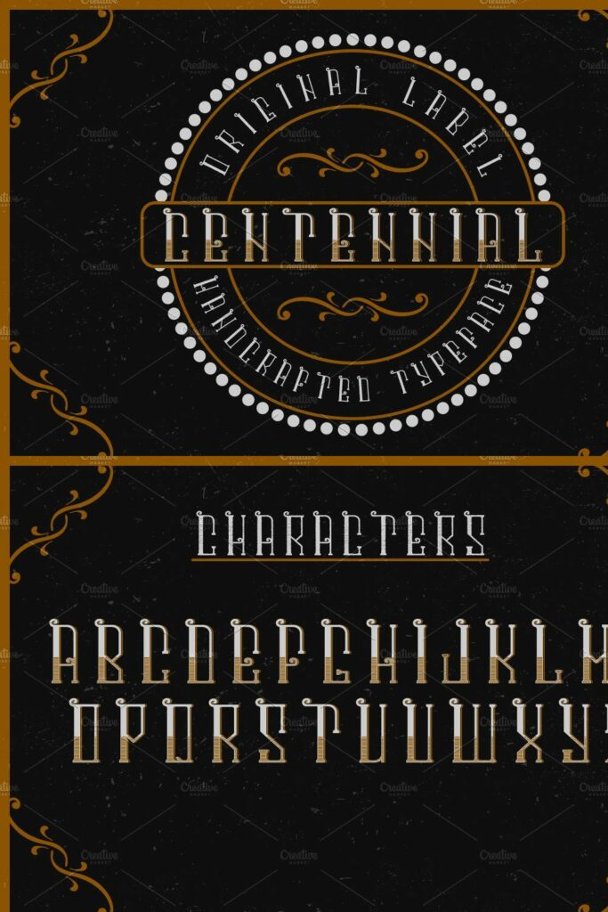 Centennial label font – MasterBundles